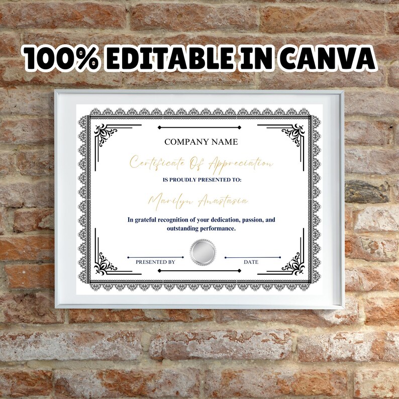 Certificate Template of Appreciation | Achievement | Volunteer | Thank ...