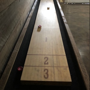 The Kerf Shuffle Board Table With Solid Maple Playing Surface - Etsy