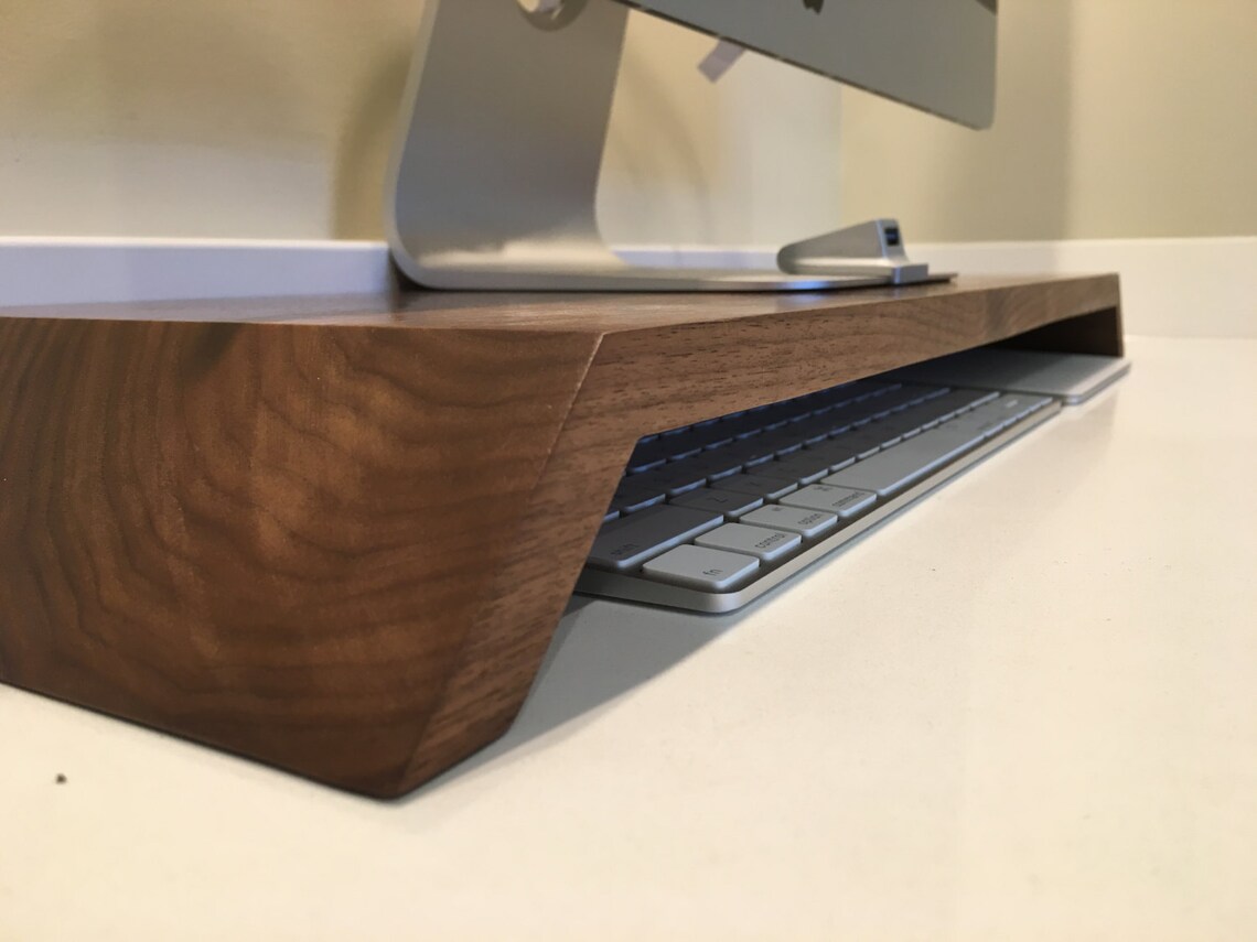 Walnut Imac Computer Stand | Etsy