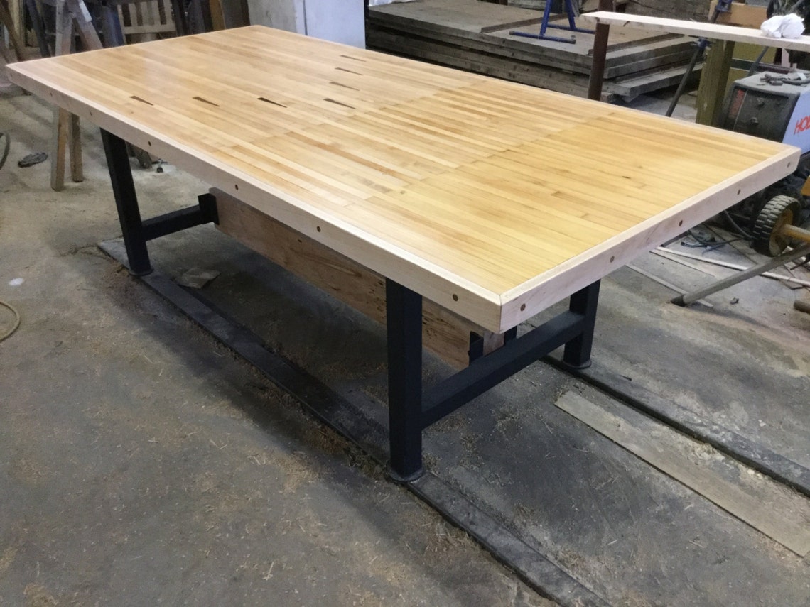Dining Table From Reclaimed Bowling Lane - Etsy