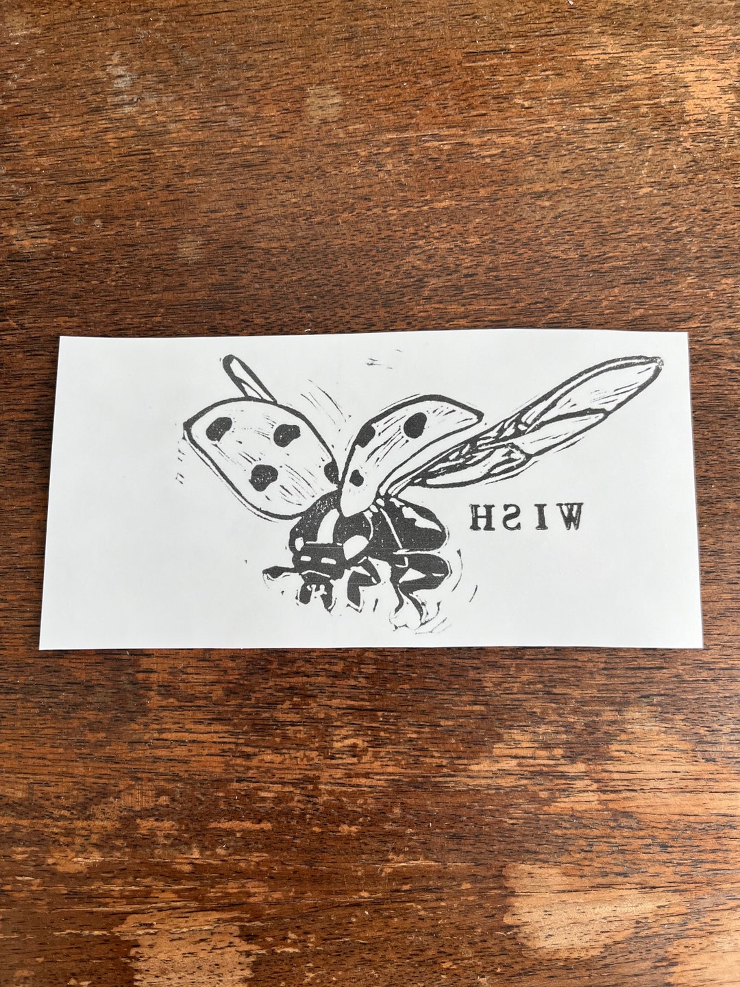 Wish Ladybug : Original Art Heat Transfer - Etsy