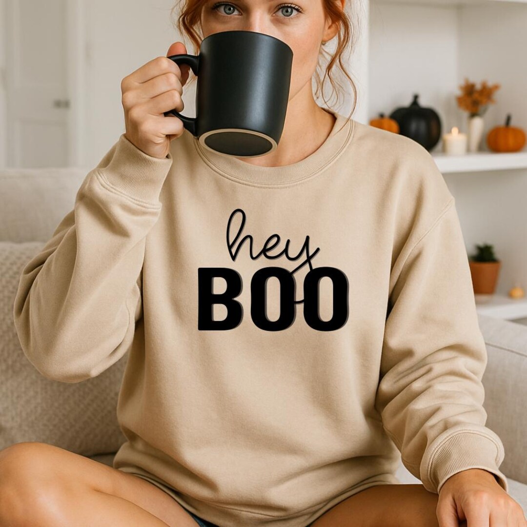 Cute Spooky Season Sweater, Boo Halloween Sweatshirt, Cute Fall Shirt ...