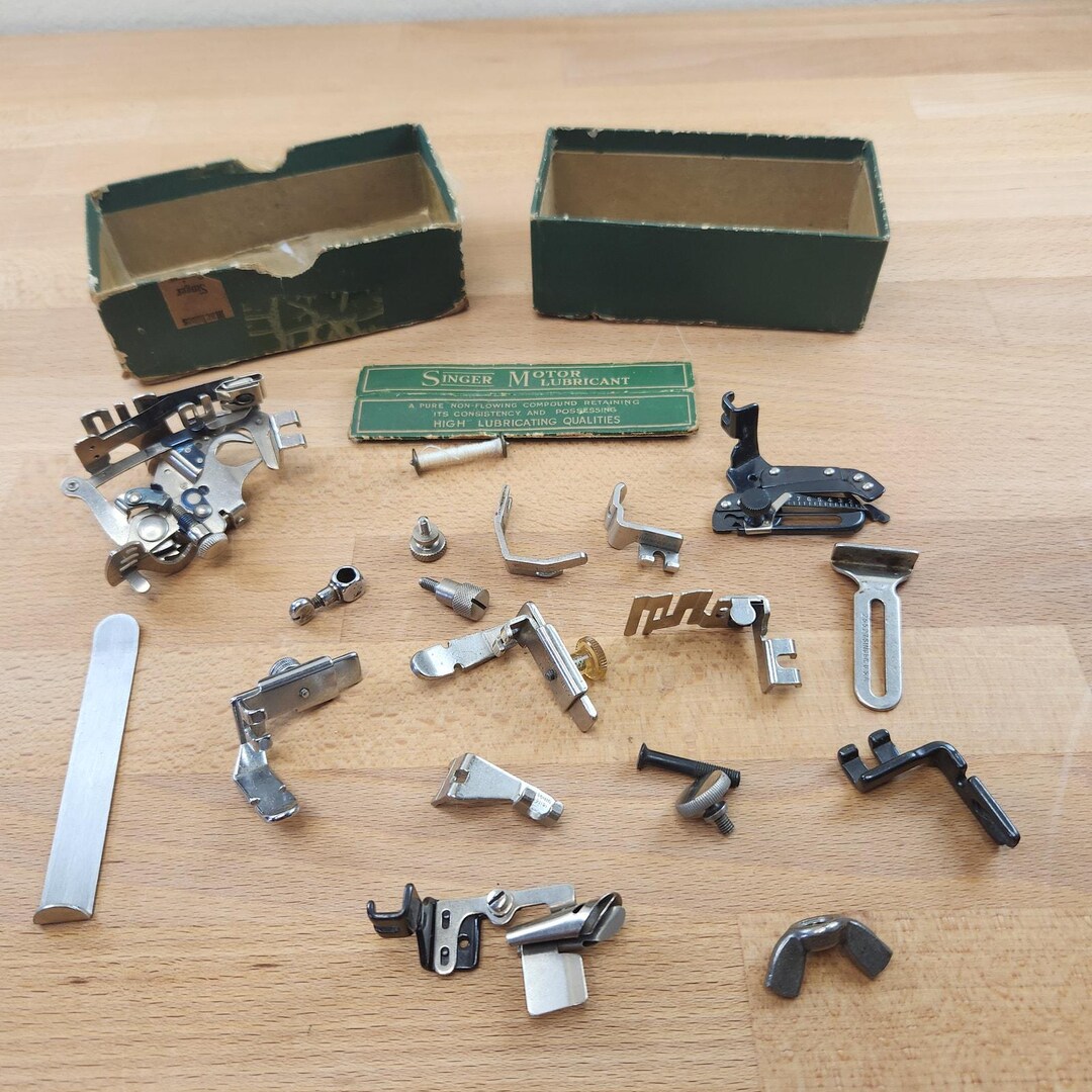 Vintage Singer Sewing Machine Attachments - Etsy