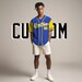 Custom Blue and Yellow Baseball Jersey | Personalized Heat Press or ...
