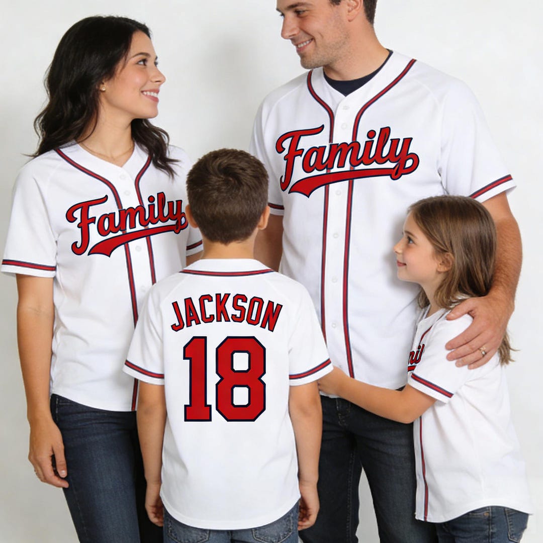 Custom Baseball Jersey Personalized Family Matching Jerseys Name Number ...