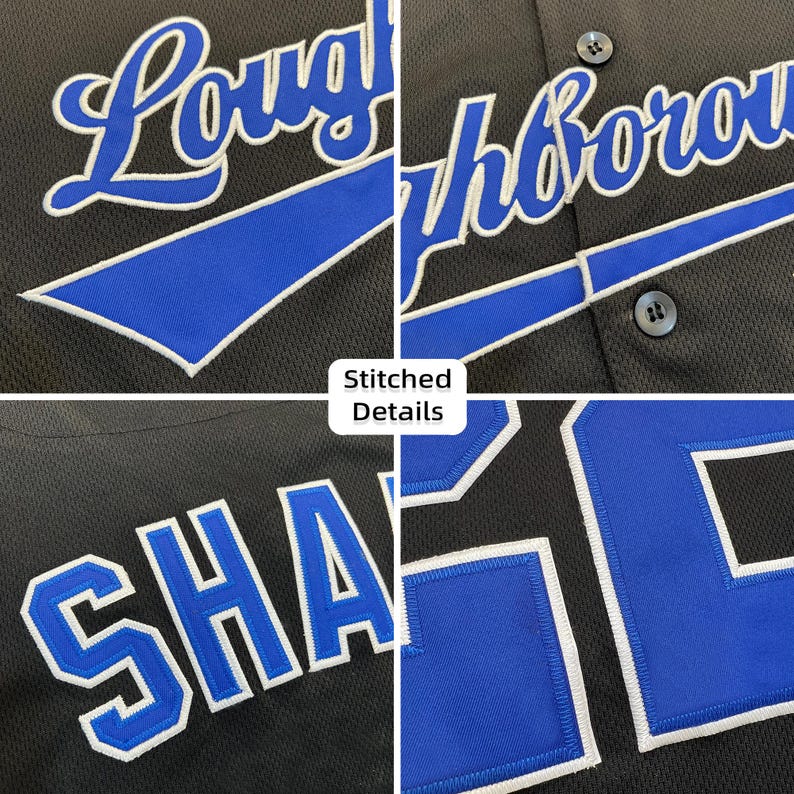 Royal Blue Yellow Custom Baseball Jersey With Personalized Embroidery ...