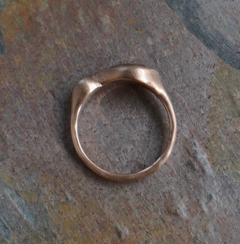 Rose Cut Diamond Engagement Ring Handmade Recycled Rose - Etsy