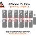 IPhone 15 Pro Skin Template Vector File Skin Die Cut Layout Cricut ...