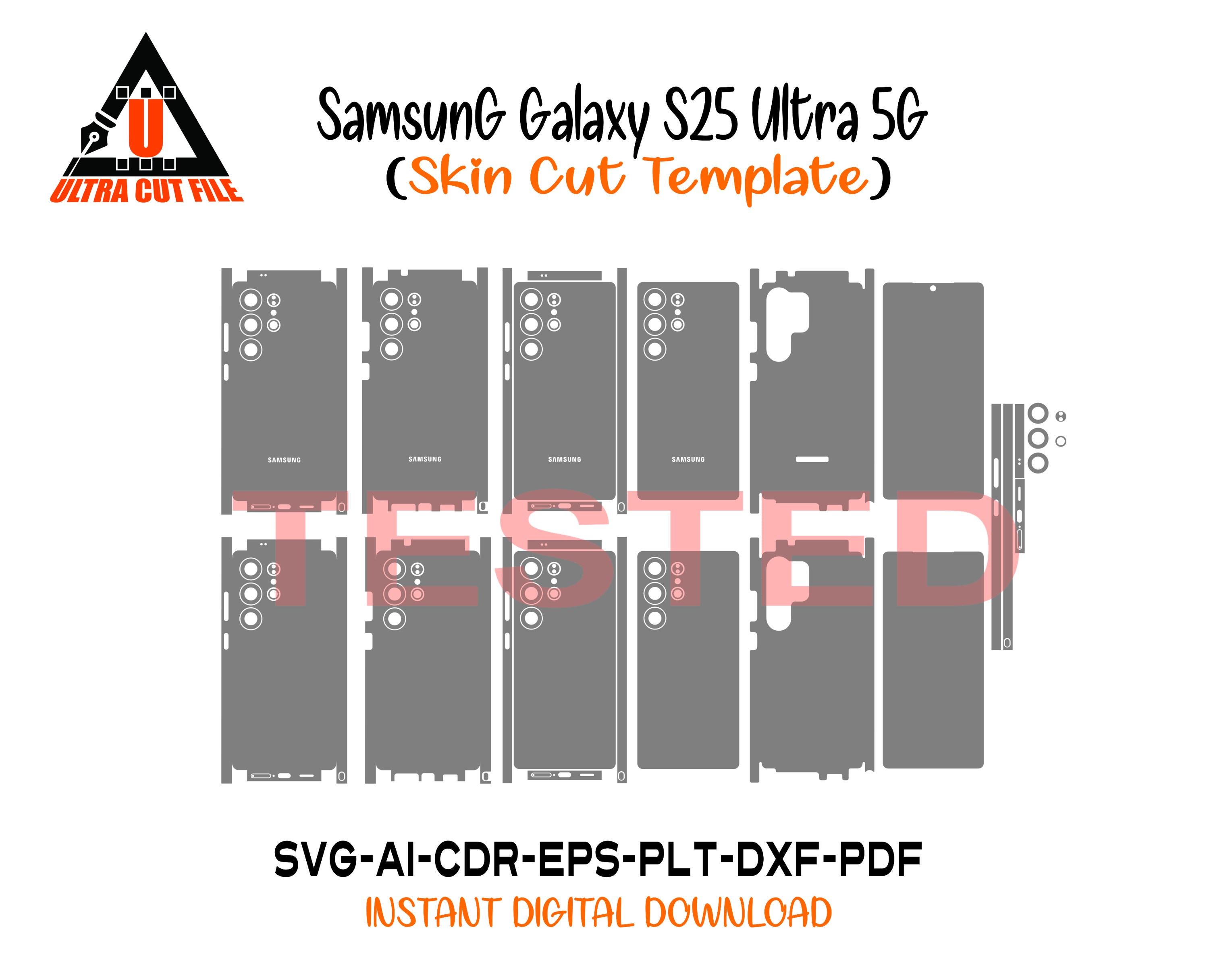 Samsung Galaxy S25 Ultra 5G Skin Template Vector Skin Layout Skin Die ...