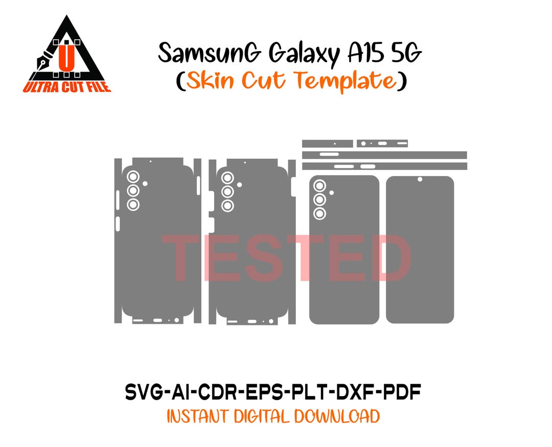 Samsung Galaxy A15 5G Skin Template Vector Skin Layout Skin Die Cuts ...