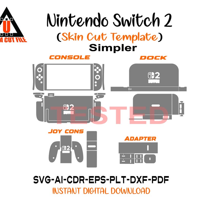 Nintendo Switch 2 Template Etsy