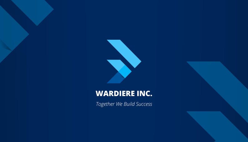 Blue Minimalist Corporate Business Card | Modern Professional Card ...