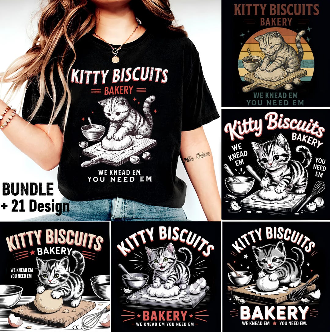 Kitty Biscuits Bakery, Kitty Biscuits We Knead Em You Need Em Png ...