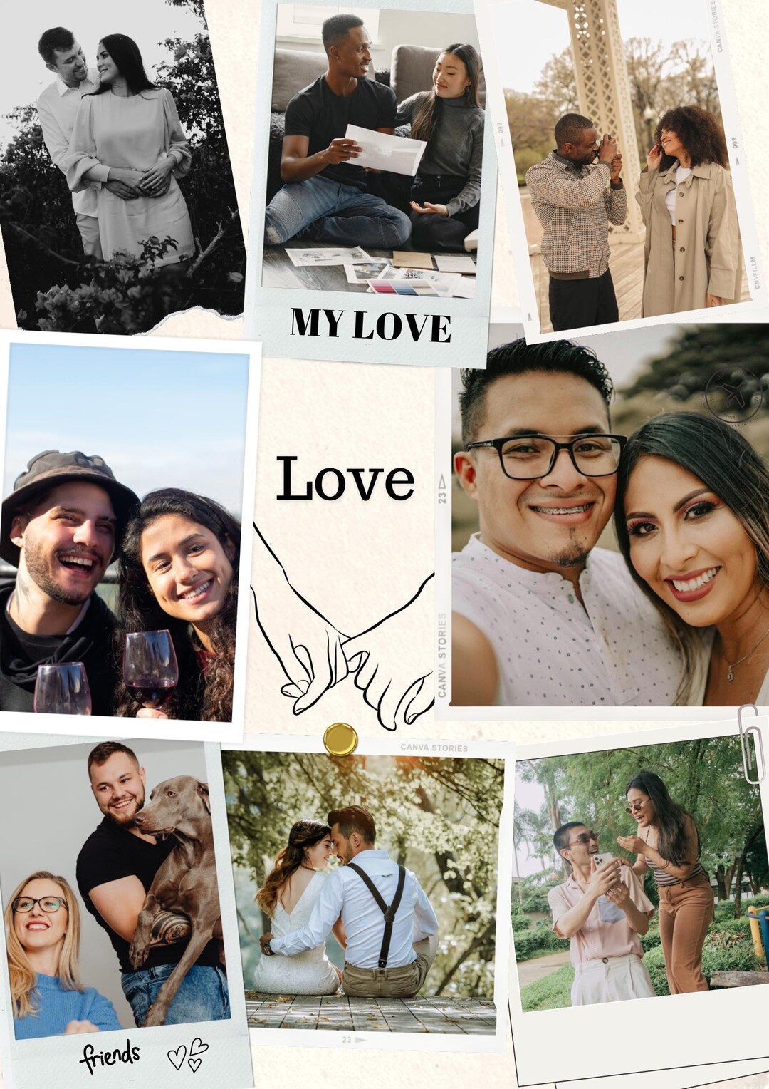 You & Me – Digital Couple Memory Book With Photo Frames - Etsy
