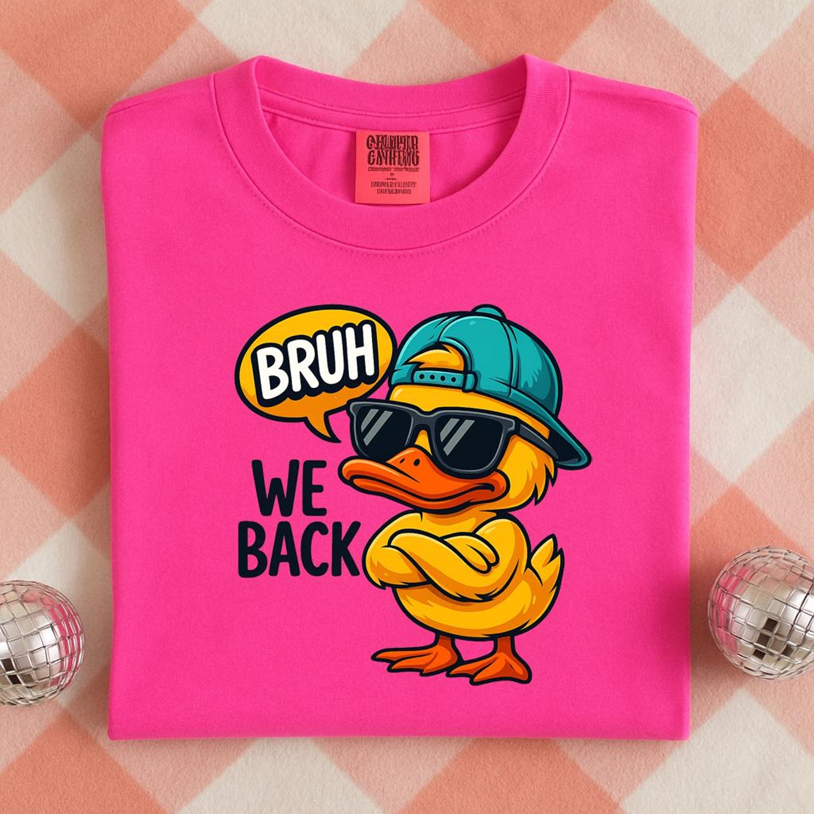 Bruh We Back Duck PNG File, Cool Duck Wearing Hat Sunglasses ...