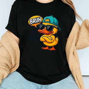 Bruh We Back Duck PNG File, Cool Duck Wearing Hat Sunglasses ...
