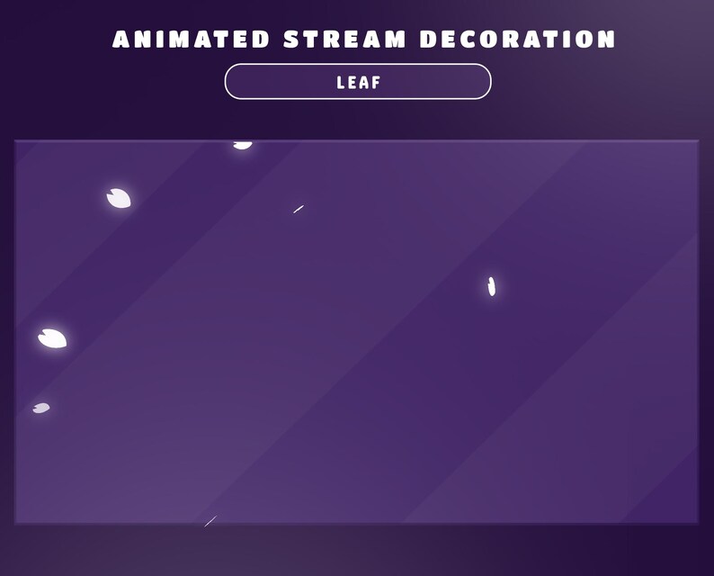 Leaf Animated Stream Decoration, Leaf Animation Overlay, Leaf Stream ...