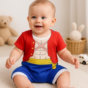Luffy One Piece Baby Outfit - Etsy