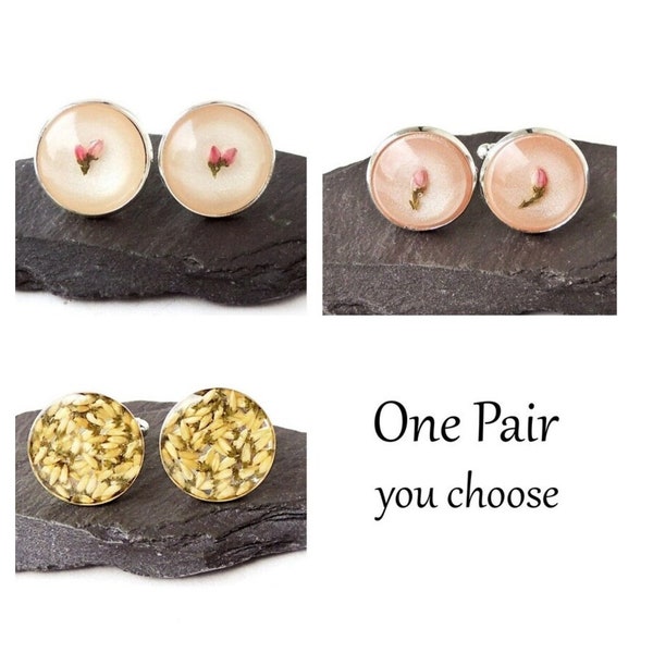 Flower Cufflinks - Etsy UK