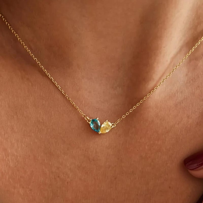 Necklace With Rose Cut Stone - Etsy UK