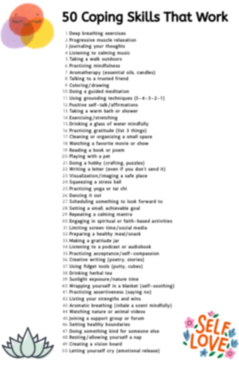 Coping Skills - Etsy