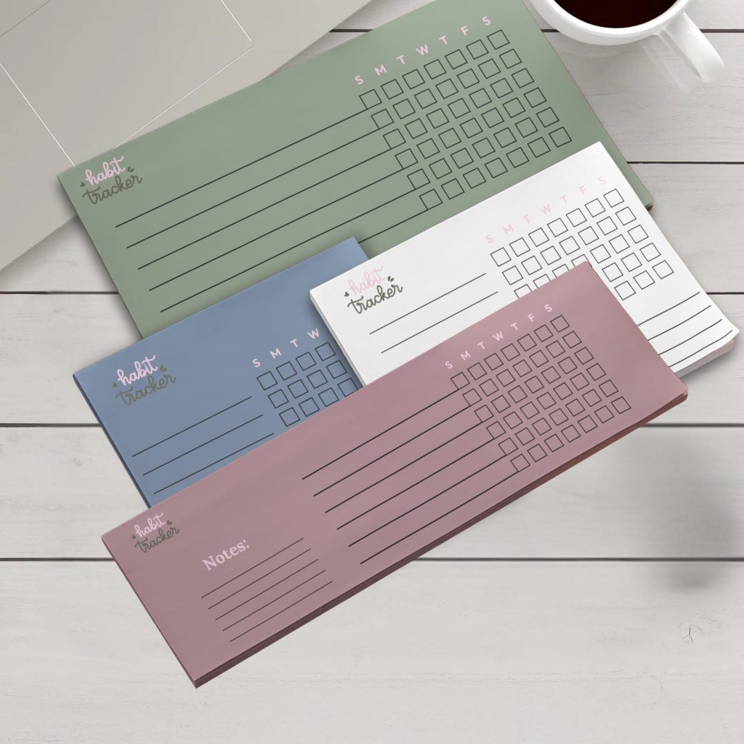 Weekly Task List Habit Tracker Sticky Note Pad Gift for Coworker Gifts ...