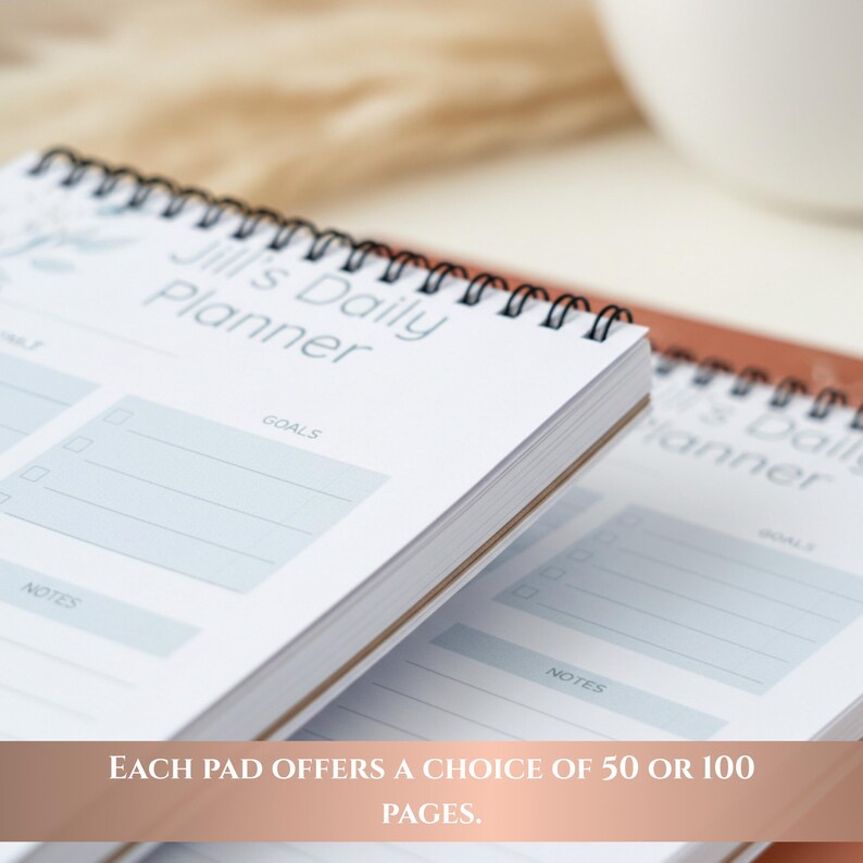 Custom Daily Planner for Adhd Personalized Notepad to Do List Custom ...