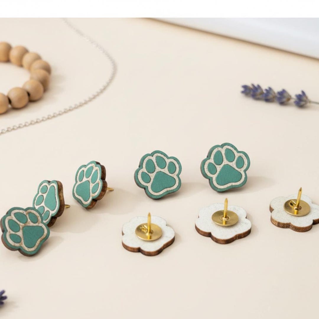 Dog Paw Push Pins for Bulletin Board Office Decor Cute Desk Accessories ...