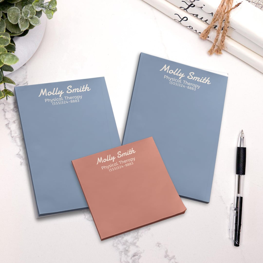 Custom Sticky Note Personalized Note Pad Office Supplies Boss Gift ...