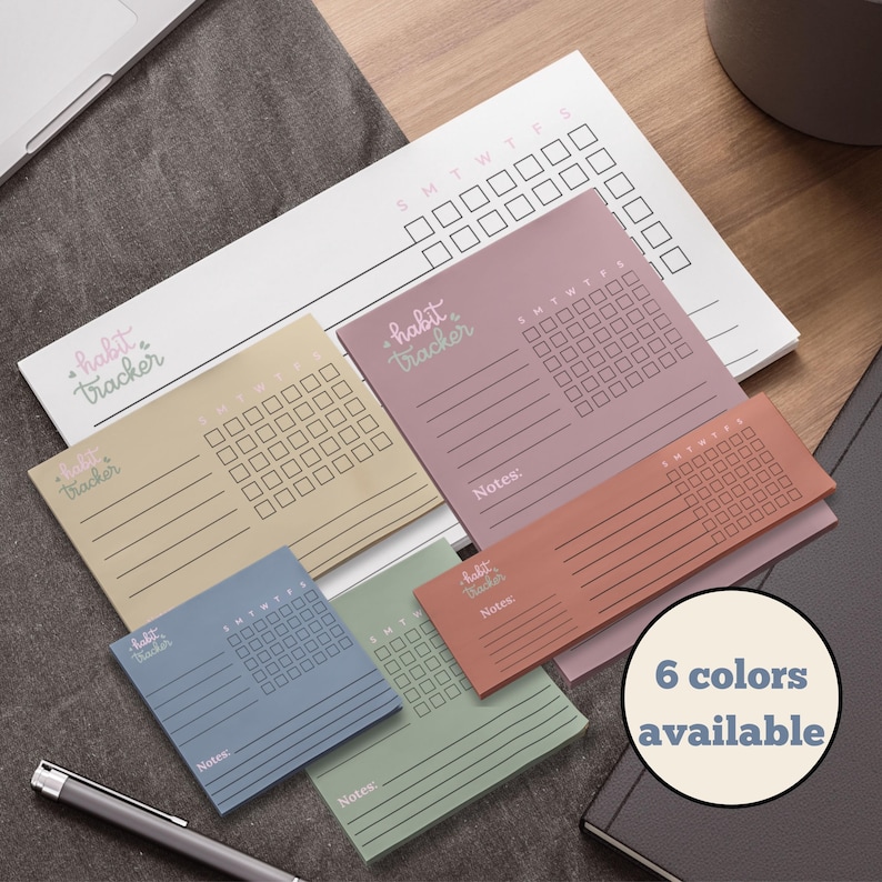 Weekly Task List Habit Tracker Sticky Note Pad Gift for Coworker Gifts ...