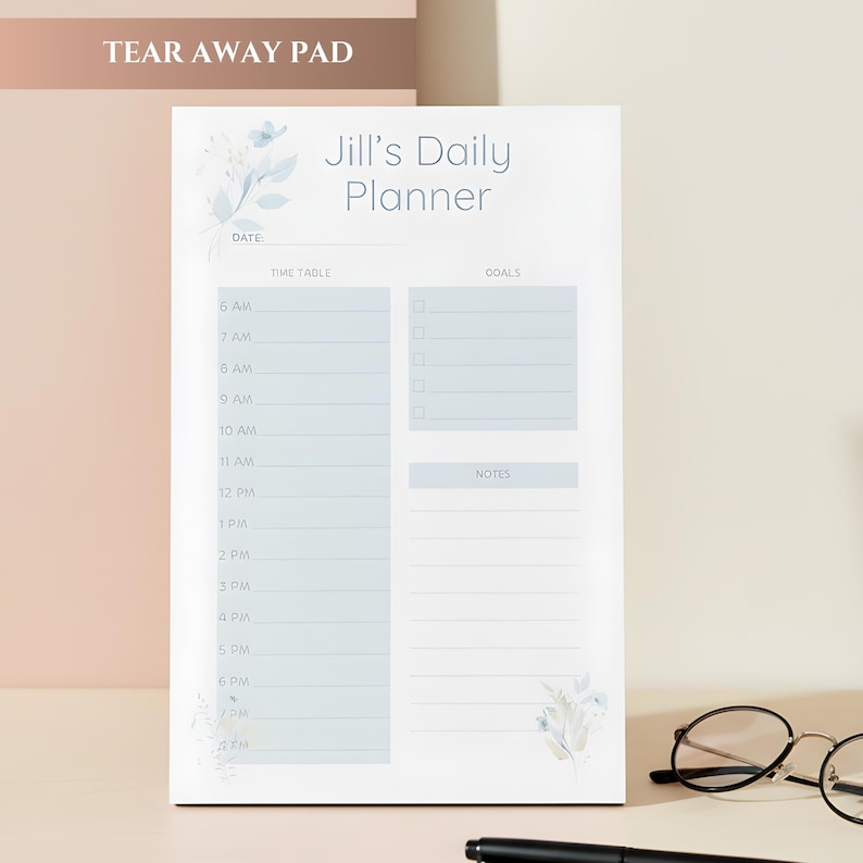 Custom Daily Planner for Adhd Personalized Notepad to Do List Custom ...