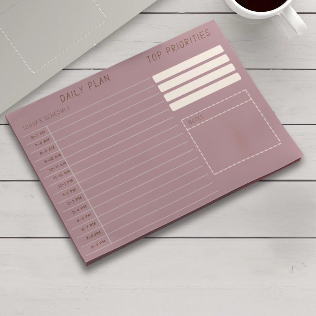 Custom Sticky Note Personalized Note Pad Daily Tracker for Adhd ...