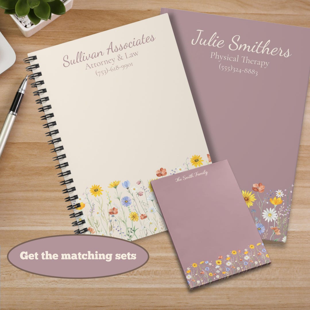 Personalized Stationery Gift Set Custom Note Pad Office Supplies ...
