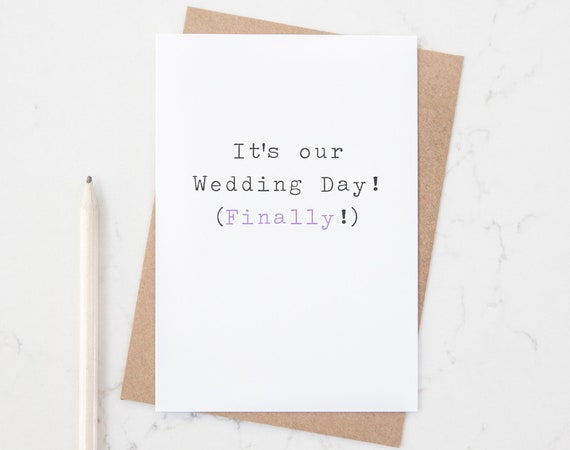 Finally Wedding Day Card | Etsy