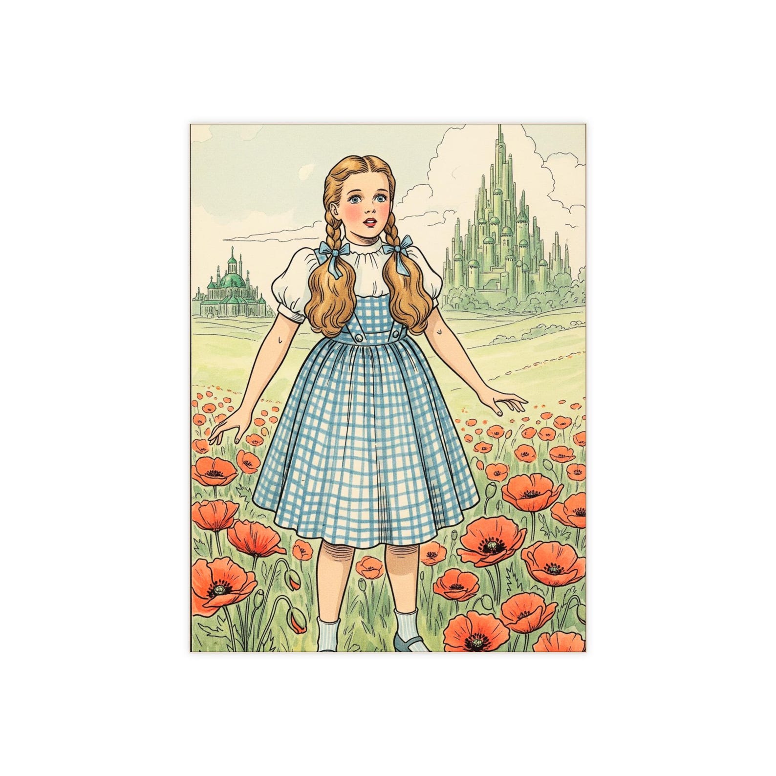 Wizard of Oz Ceramic Photo Tile: Dorothy Nursery Decor, Personalizable ...