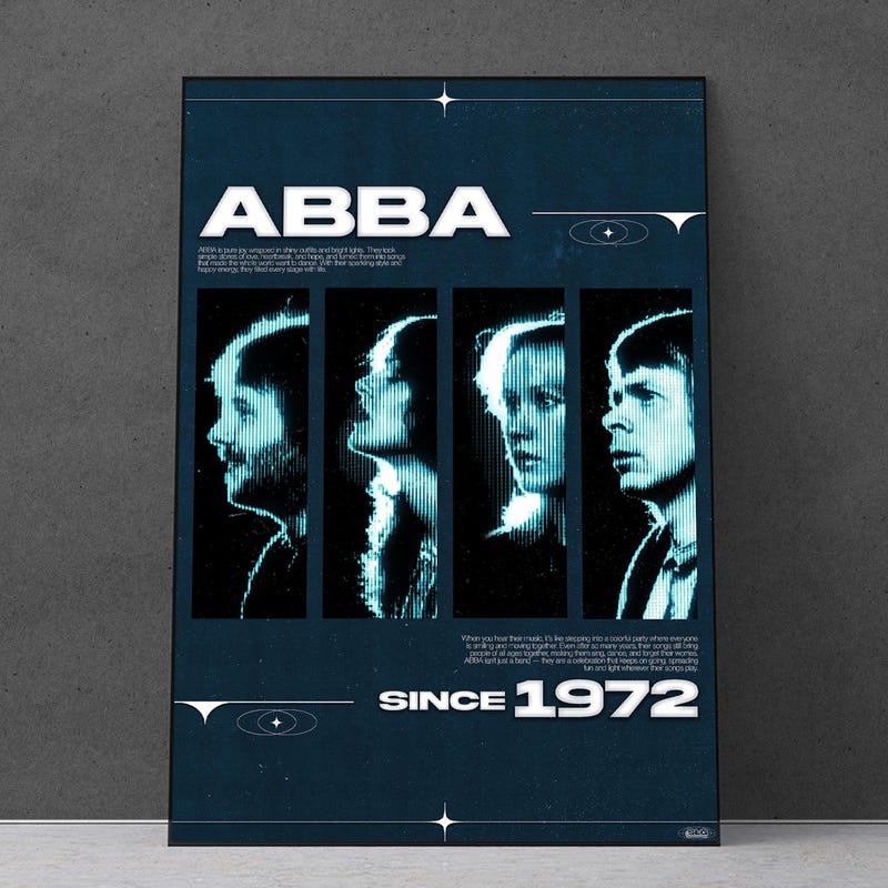 Abba Poster - Etsy