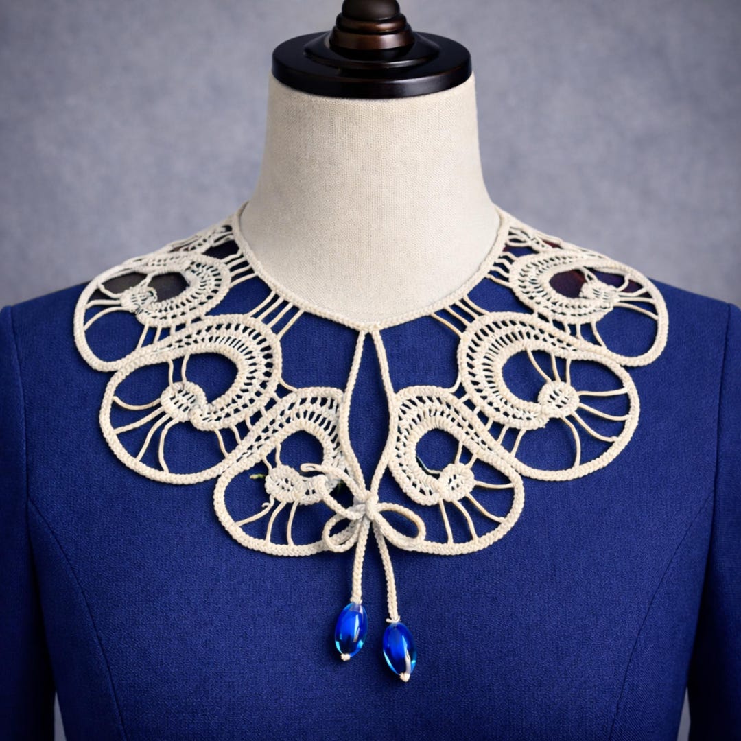 Crochet Lace Neck Collar – Artisan Accent - Etsy