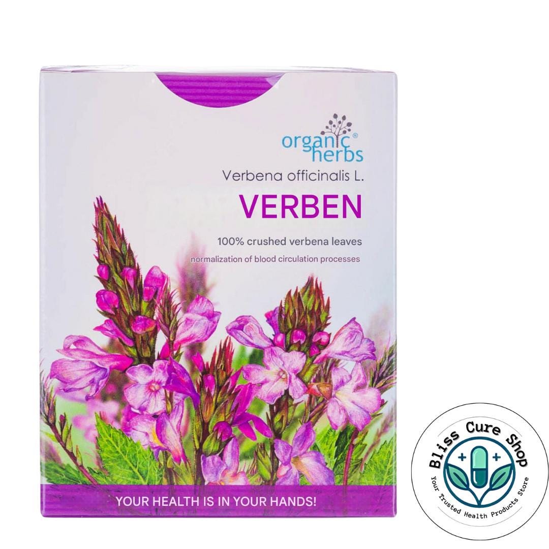 Vervain Herbal Tea (verbena Officinalis) | 50g Loose Herb | Natural ...