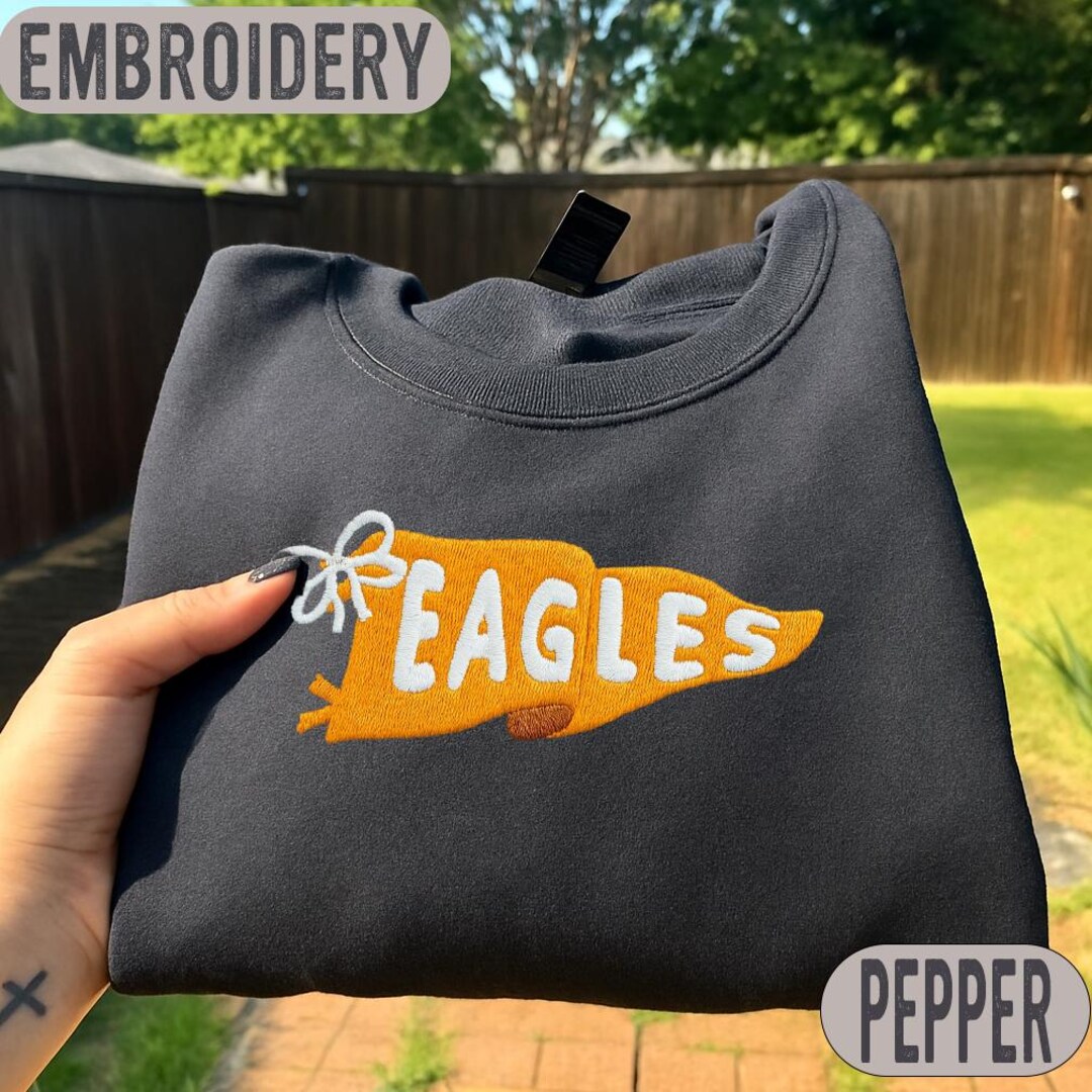 EMBROIDERED Custom Mascot Pennants Flag Shirt, Pennant Mascot Shirt ...