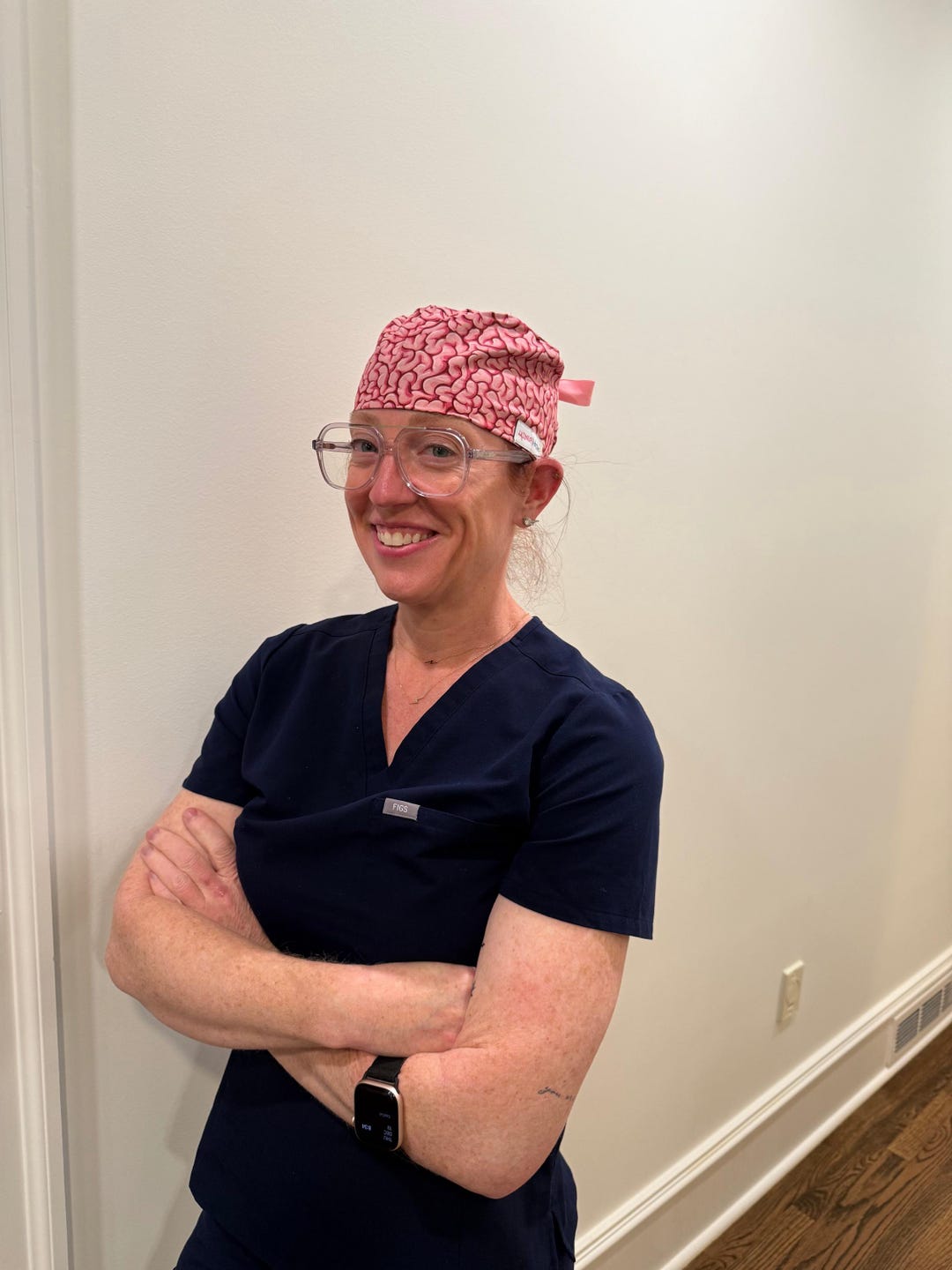 Cortex Cap - Scrub Hat With Brain Design - Etsy