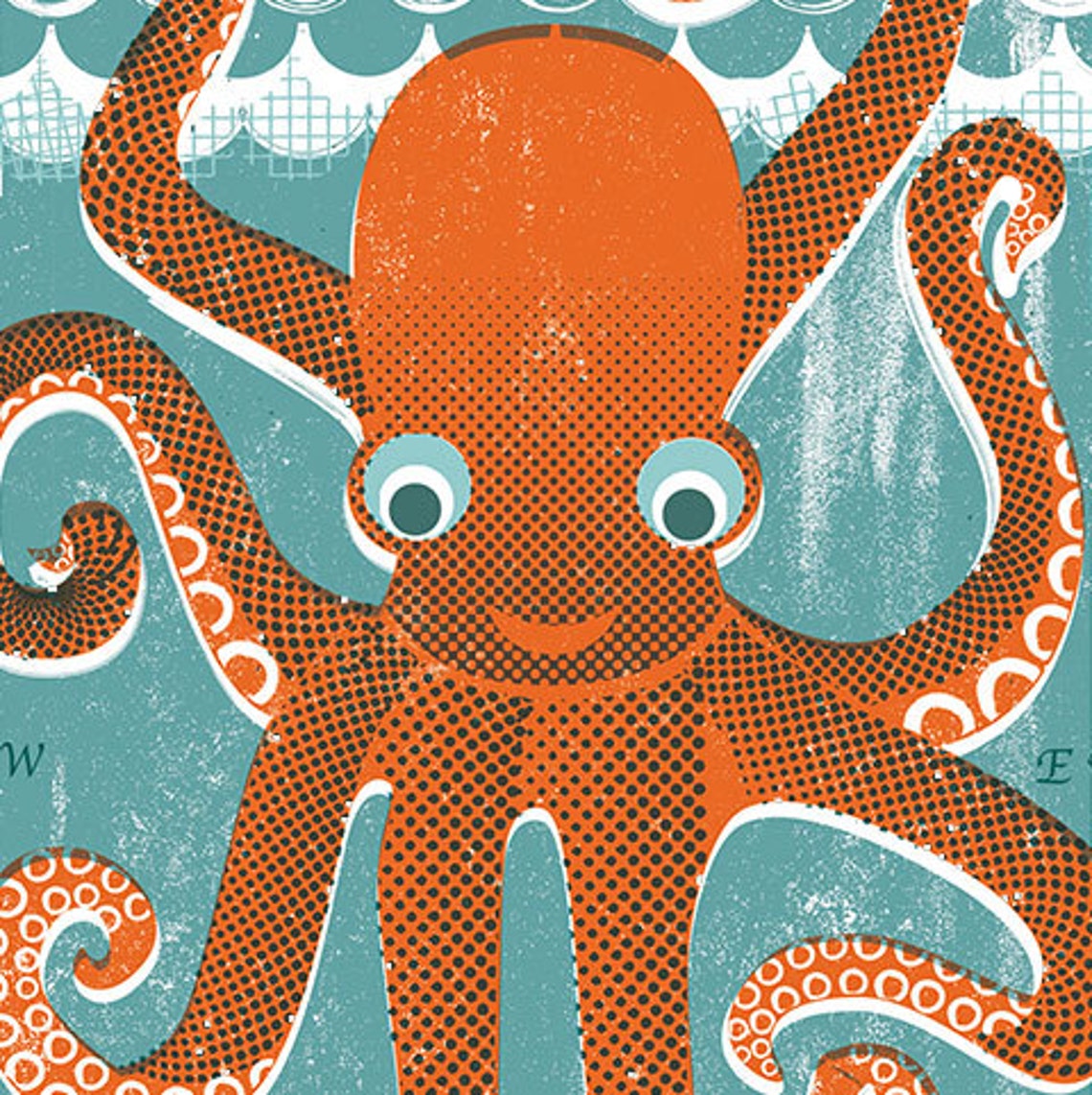 SALE Ltd Edition Octopus Screen Print - Etsy