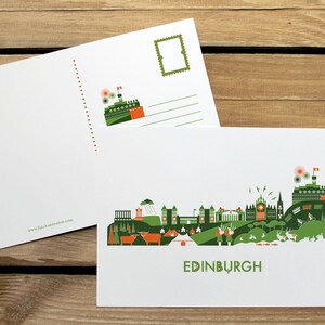 Edinburgh Skyline Postcard - Etsy