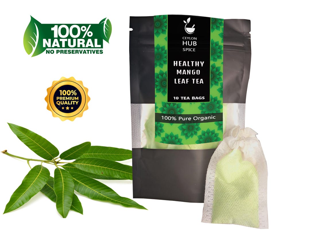Mango Leaf Tea Bags | Ceylon Herbal Blend | Caffeine Free Drink - Etsy