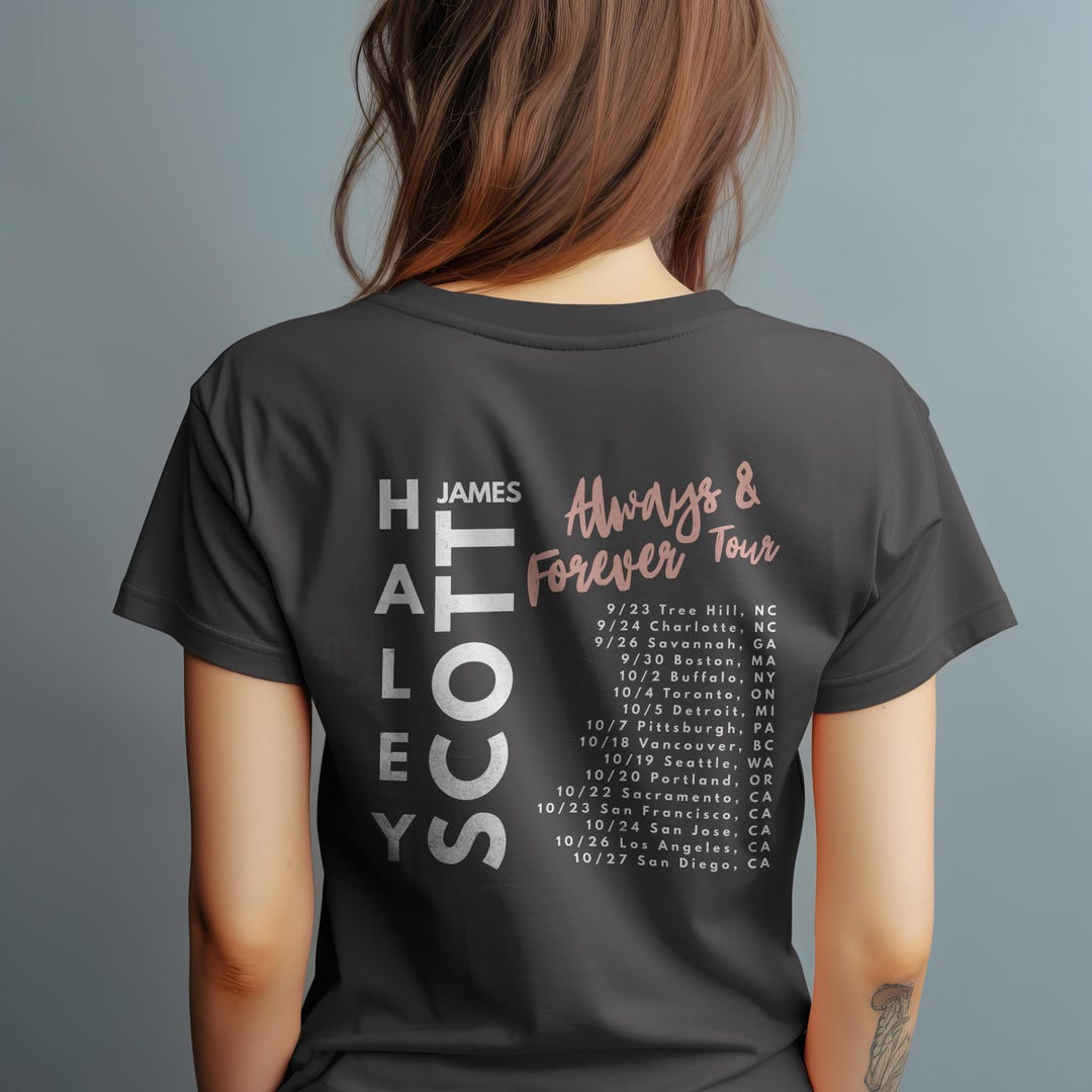 Haley James Scott Faux Tour Shirt - One Tree Hill Merch for Fans ...