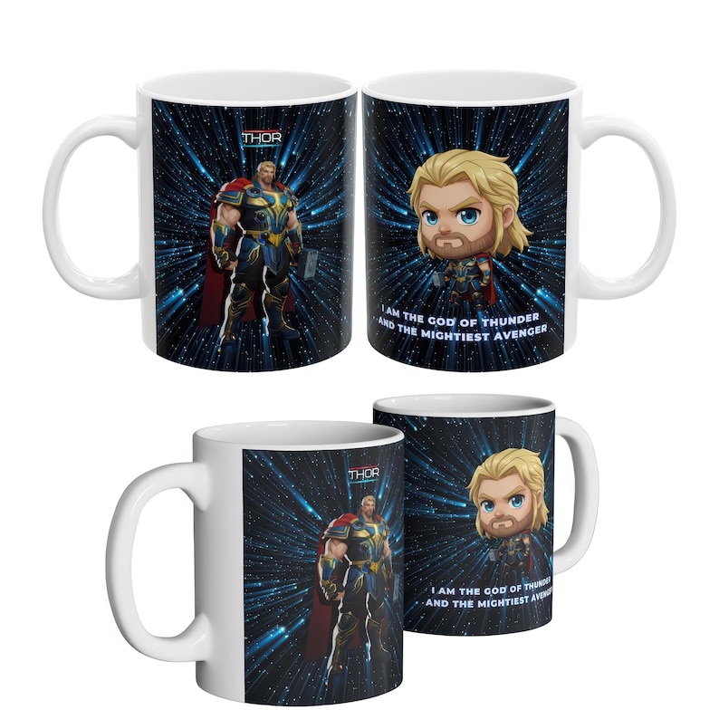 Marvel Rivals Thor Mug / Vibrant Ceramic Gaming Superhero Coffee Cup 11 ...