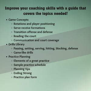 Printable Volleyball Coaching Guide – Practice & Game Day Binder ...