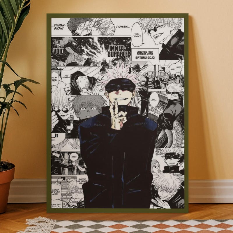Gojo Satoru Manga Panels - Etsy