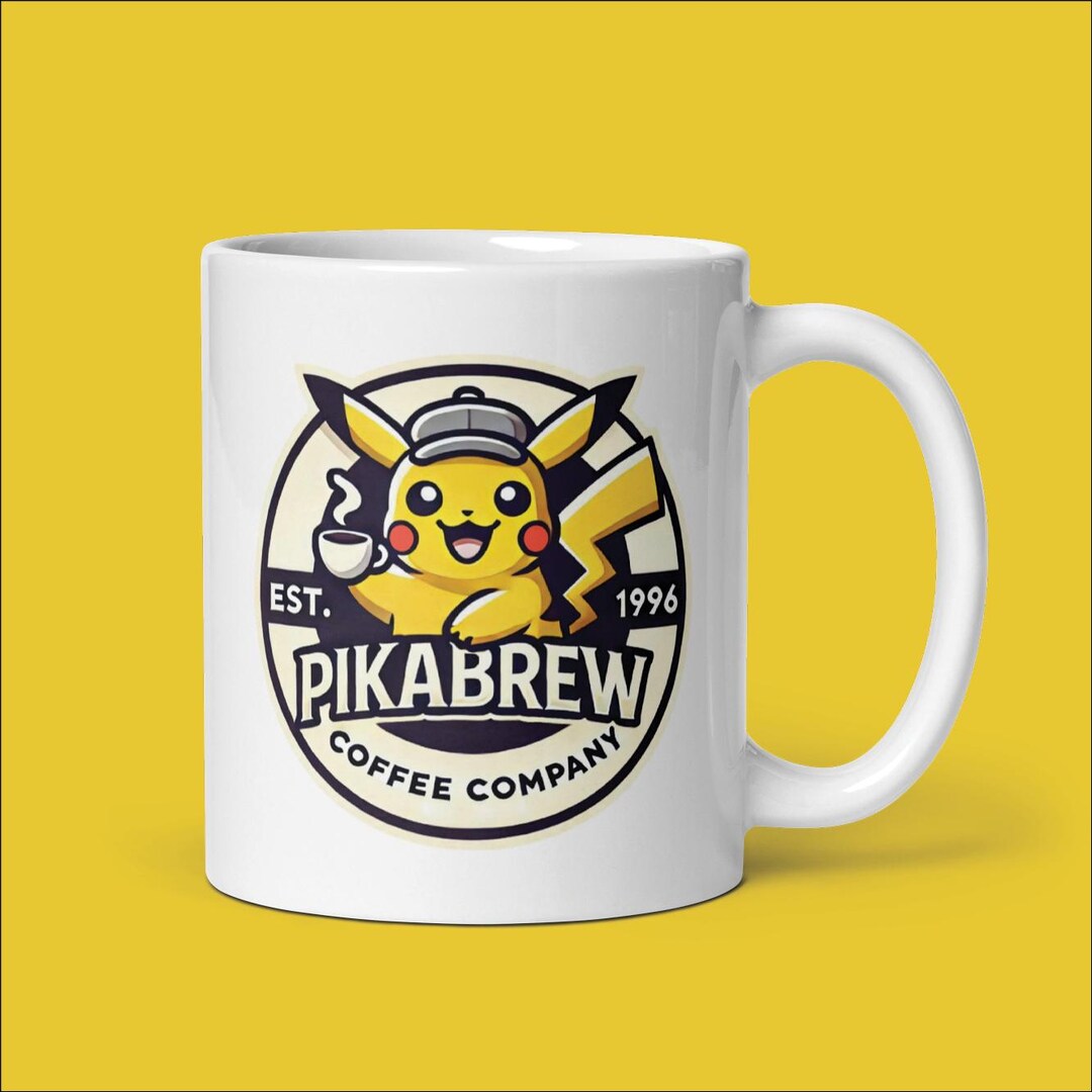 Pikachu Coffee Mug | Pikabrew Coffee Cup | Funny Coffee Mug for Anime ...