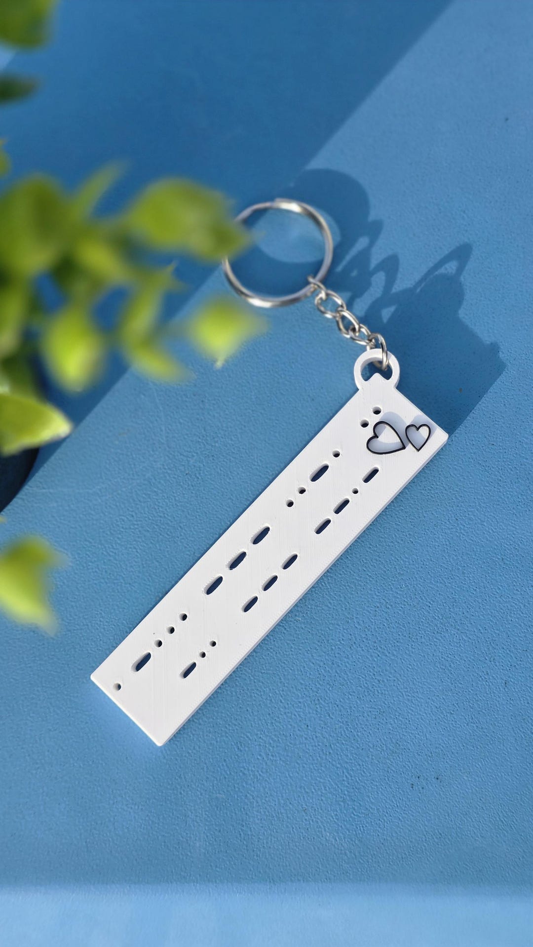 3D Printed Minimalist "i Love You" in Morse Code Keychain - Etsy