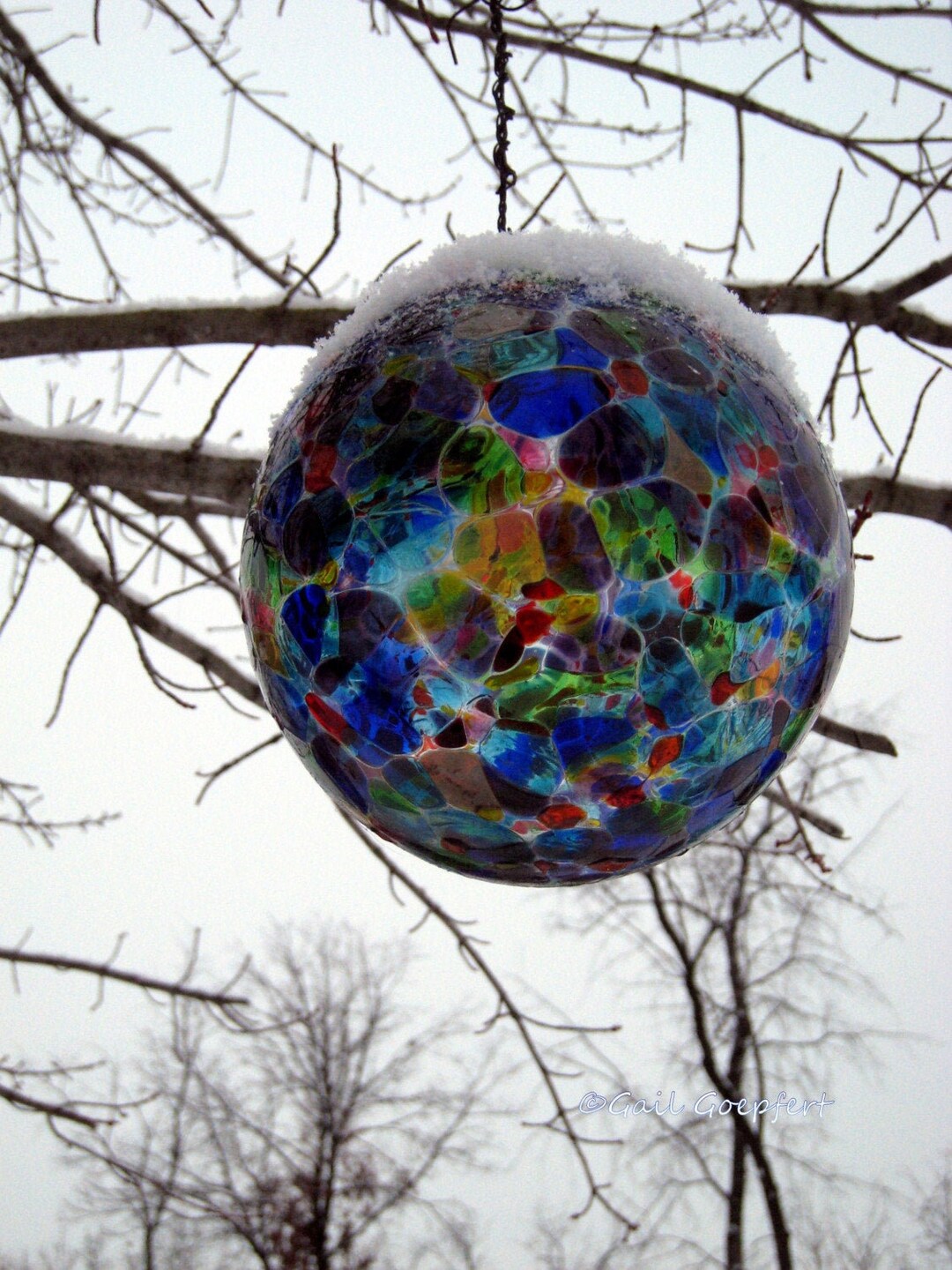 Winter Color, Glass Ball, Rainbow of Colors, Light in Winter, Digital ...